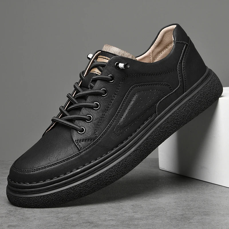 Ryder Leather Sneakers – Mark Halston